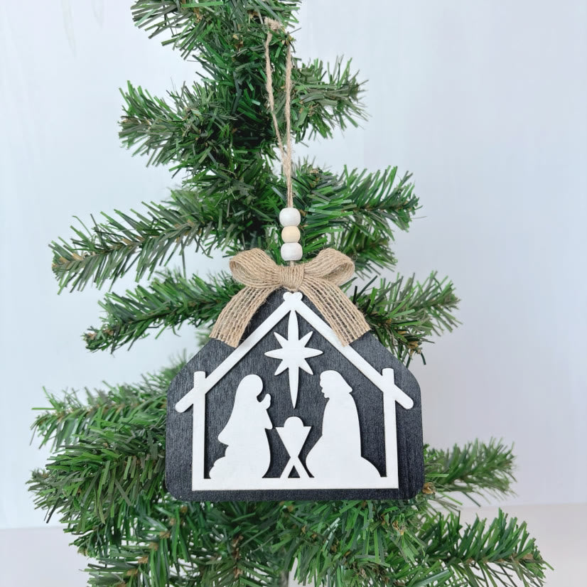 Christmas Nativity Scene Silhouette