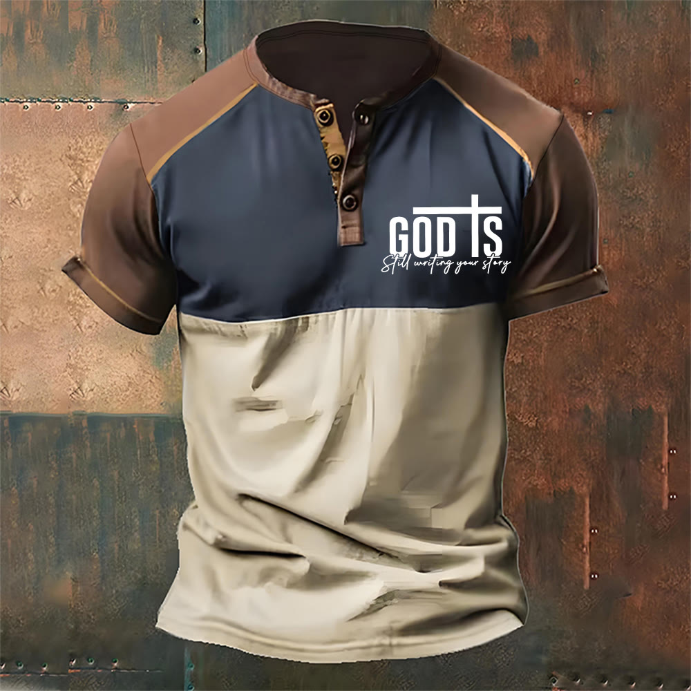 Christianartworkshop Men's God Is Still Writing Your Story Printed Hen – Christian Art Workshop