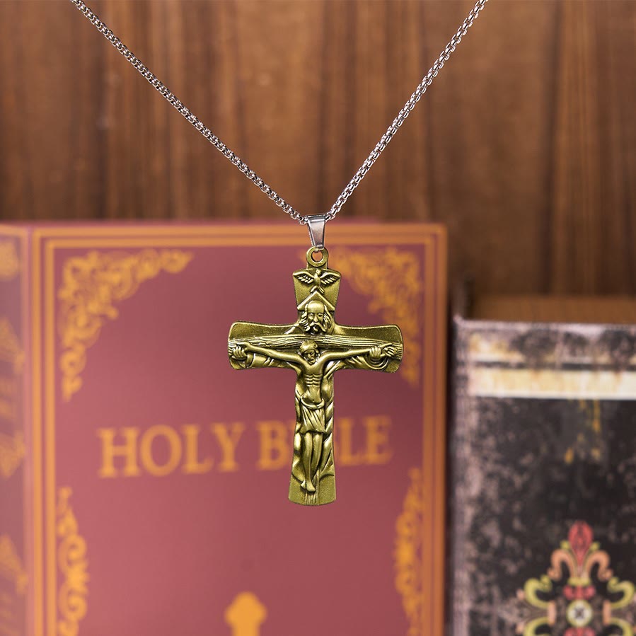 Christianartworkshop Classic Style Trinity Cross Father & Son & Holy S ...