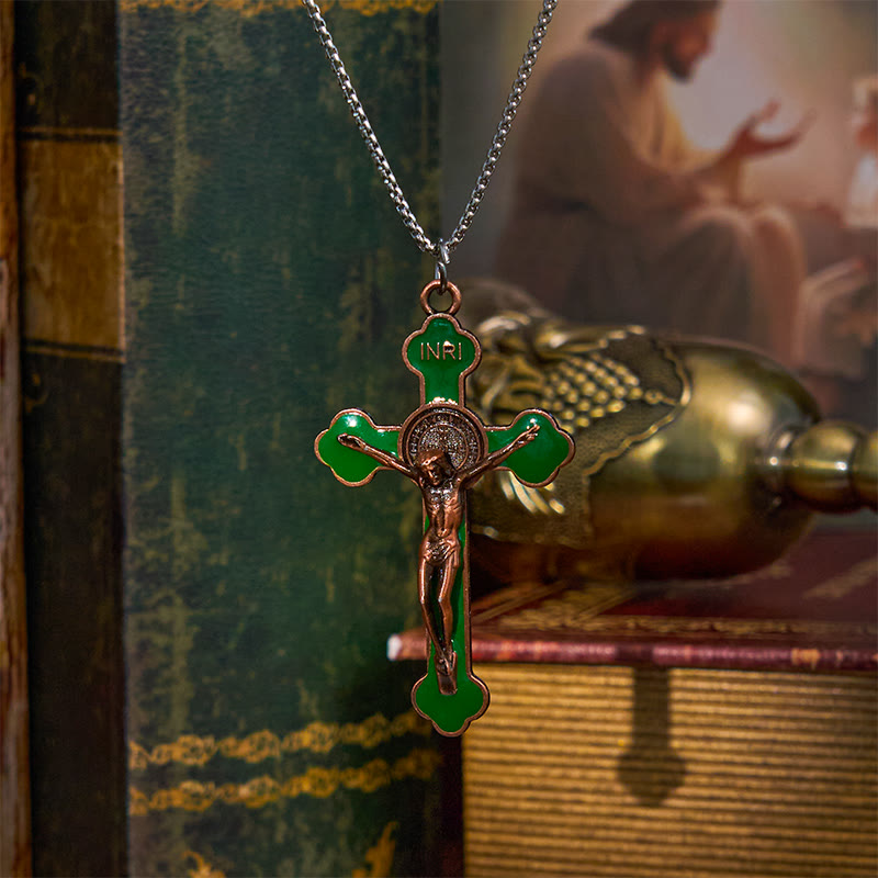 Christianartworkshop Multicolor Retro Style Classical Crucifix Faith P ...