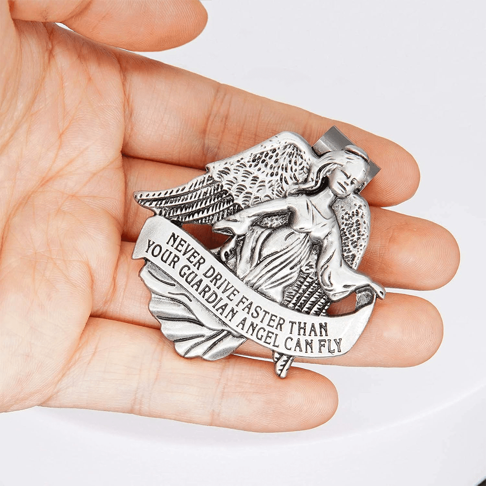Christianartworkshop Guardian Angel Protect Your Journey Metal Visor C ...