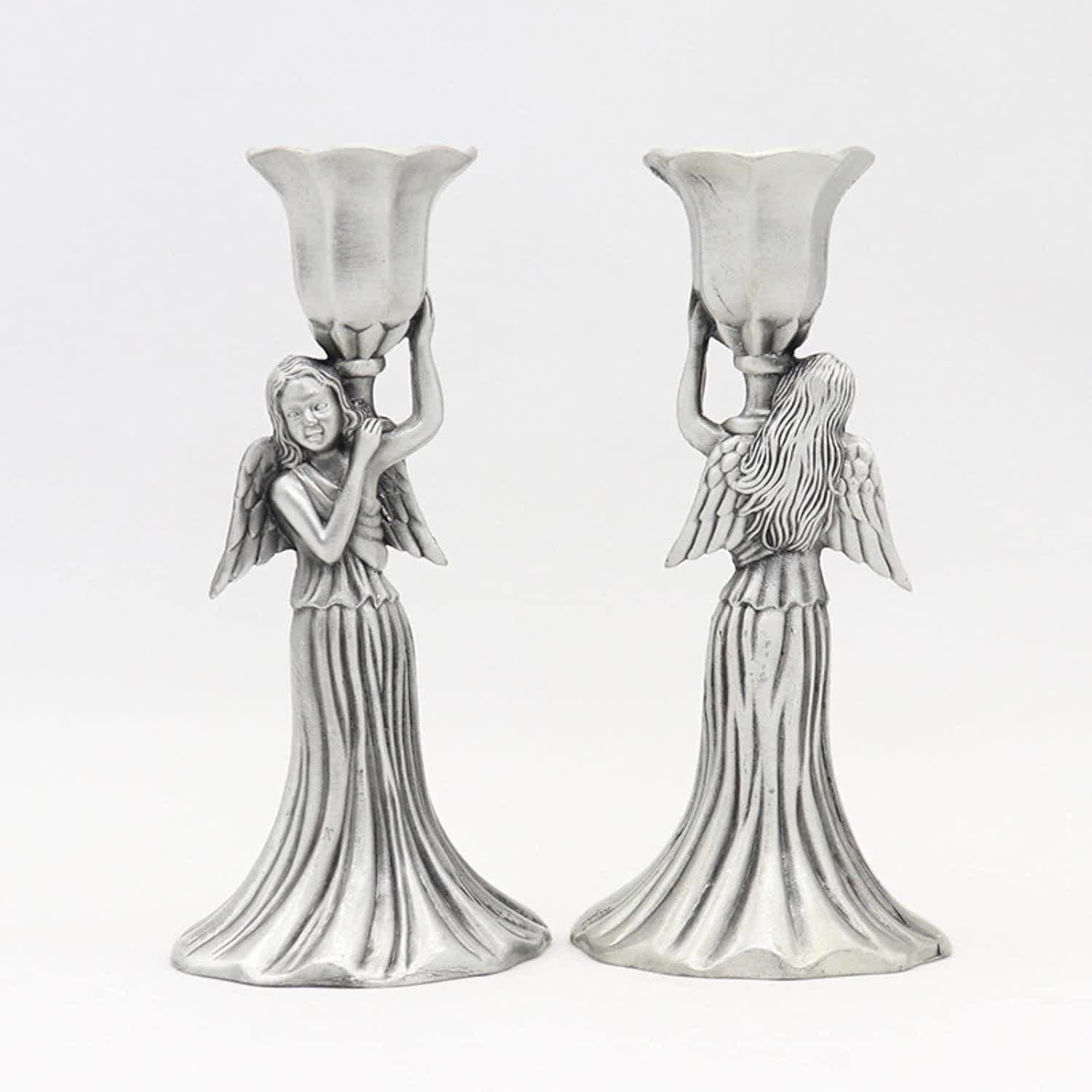 Christianartworkshop Exquisite Angel-Themed Candle Holders - Celestial ...