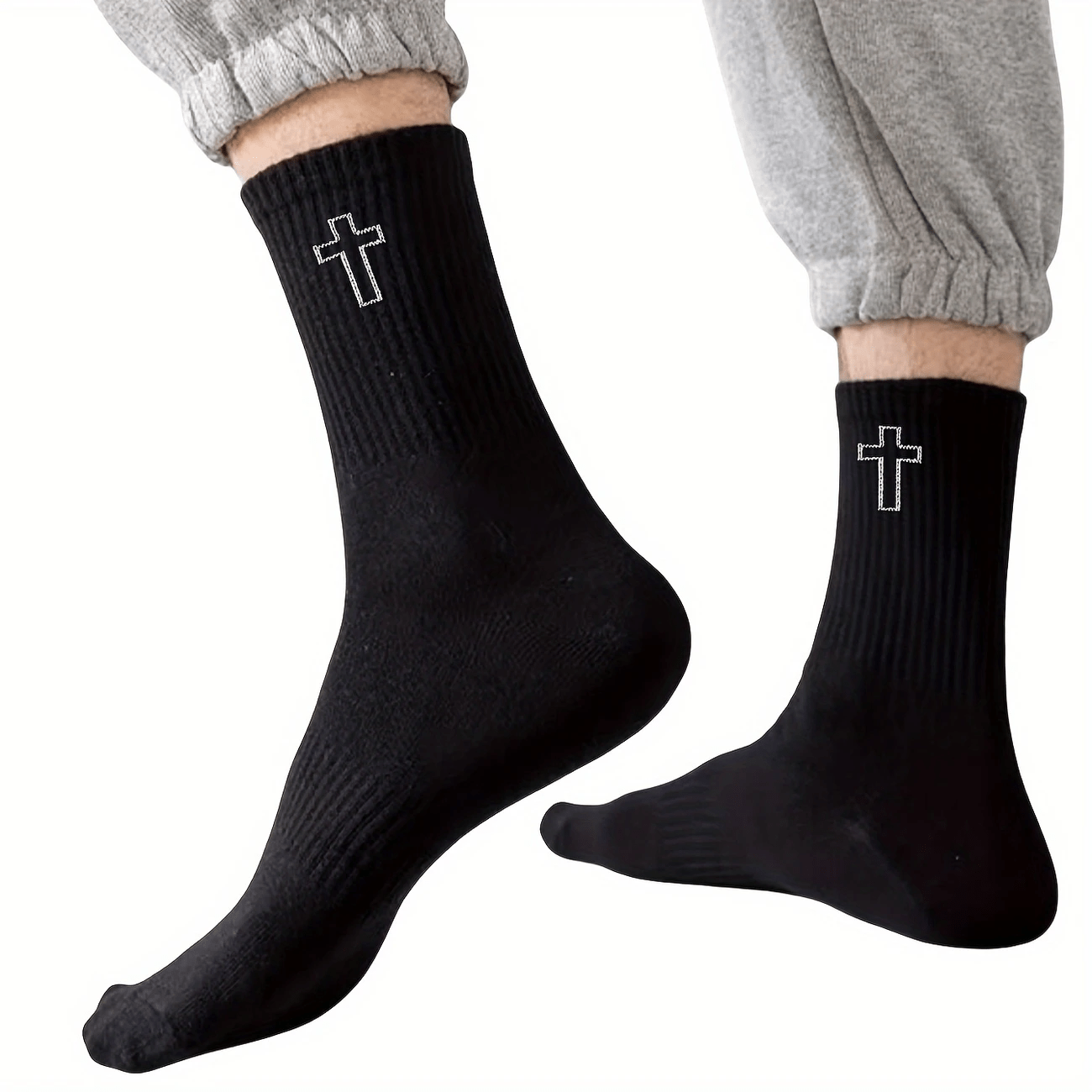 Christianartworkshop Sacred Cross Socks: Walk with Spiritual Grace ...