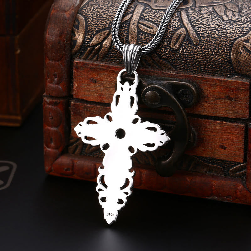 Classic Sterling Silver Filigree Cross Necklace with Zircon - Symbol of ...