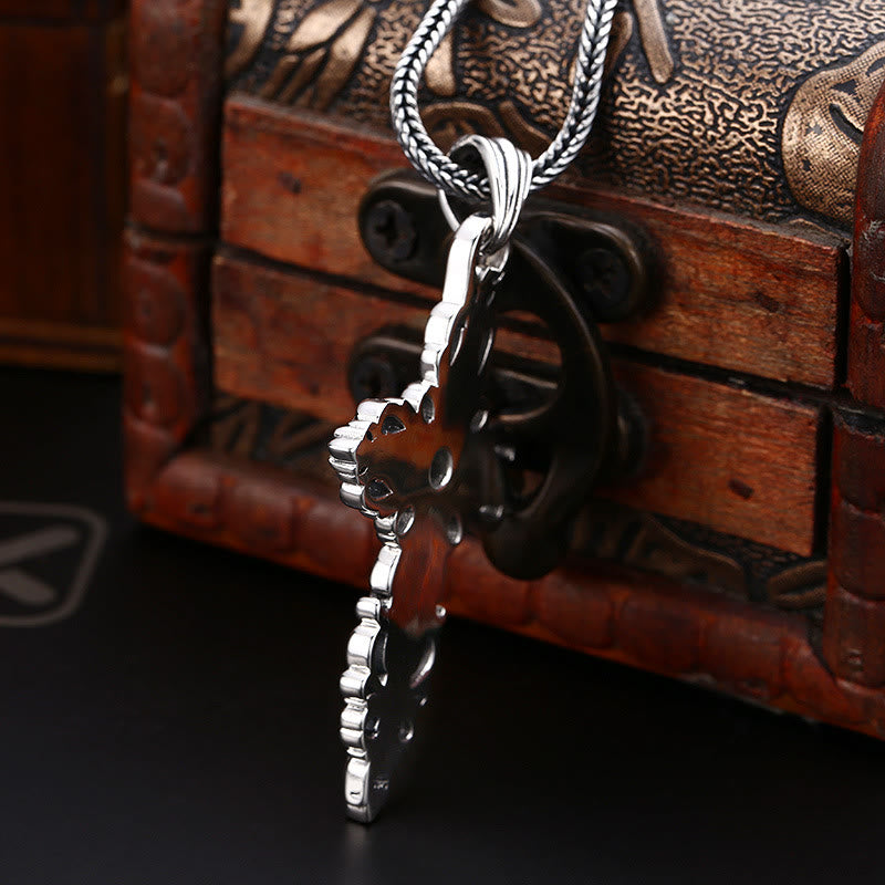 Classic Sterling Silver Filigree Cross Necklace with Zircon - Symbol of ...