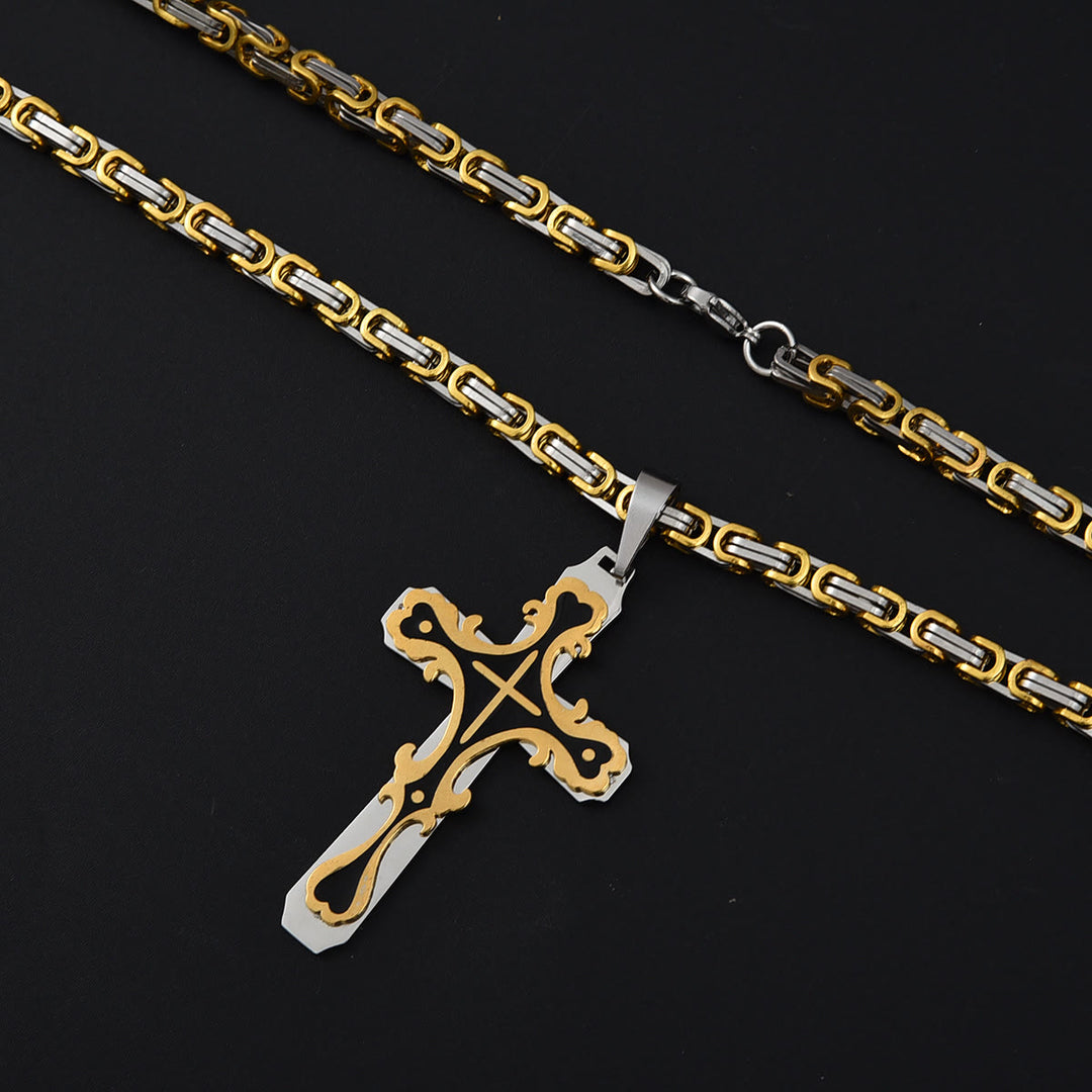 Vintage Filigree Tri-Color Cross Necklace - Timeless Christian Jewelry ...