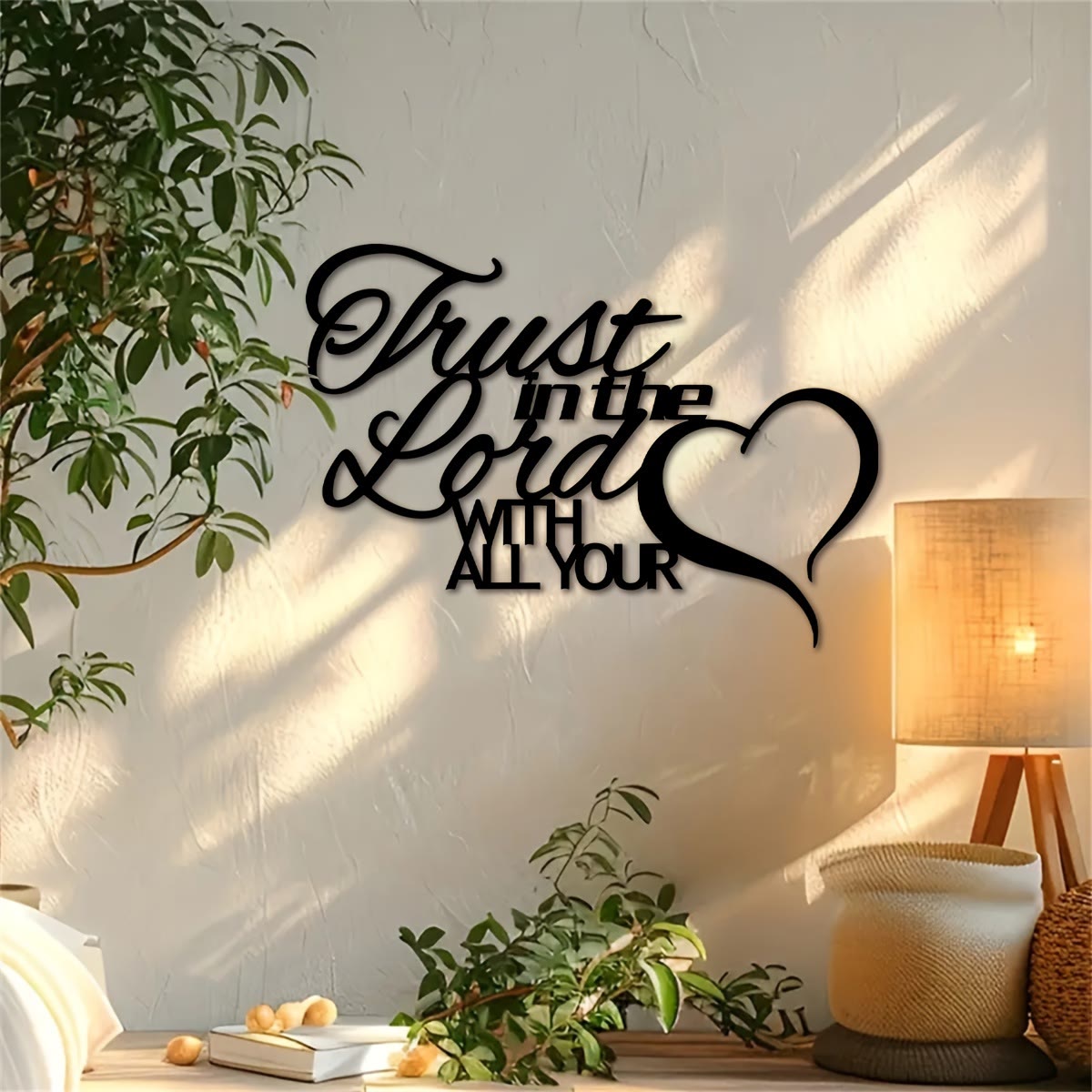 Christianartworkshop Trust in the Lord Heart Metal Wall Decor - Faith ...